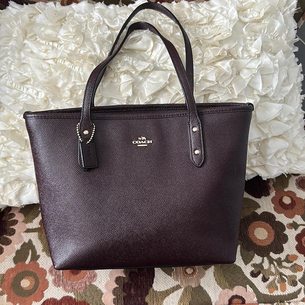 Coach Mini City Zip Tote Oxblood - Gem